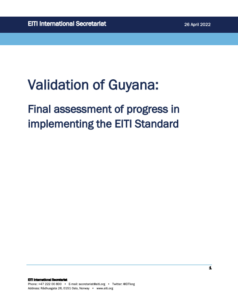 Guyana 2021 Validation Report. - EITI